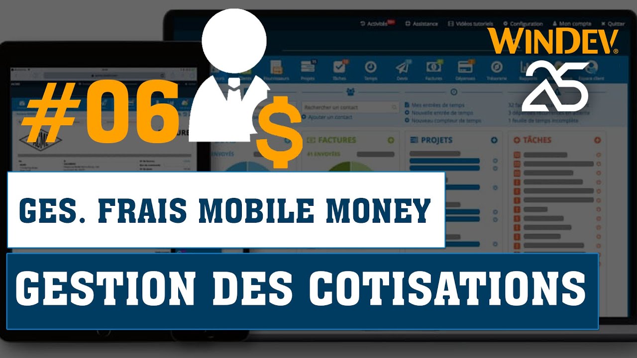 WinDev : GECOT #06 - Gestion des frais de retrait : Mobile money - YouTube