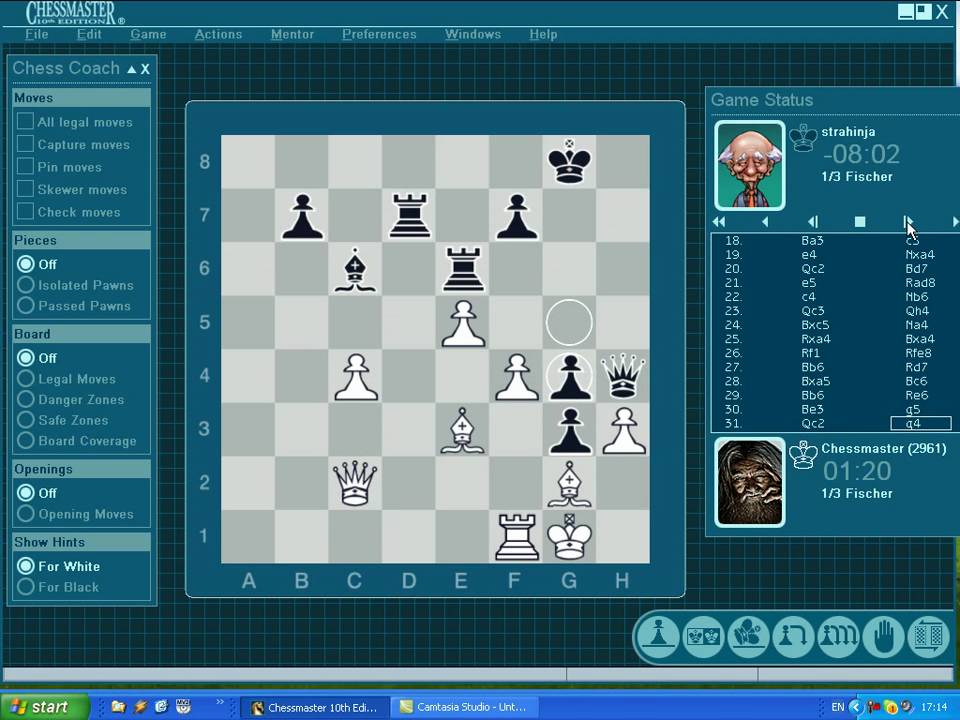 Fritz 12 vs chessmaster 10 new - YouTube
