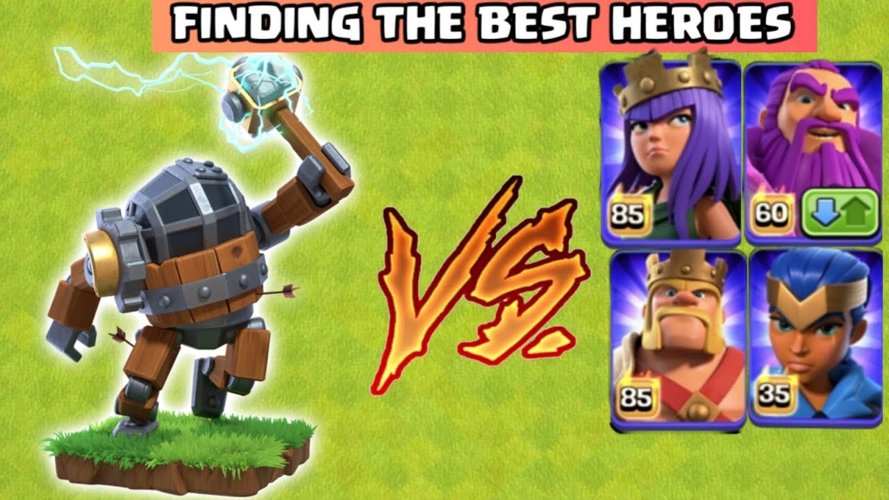 Battle Machine Vs Heroes | Heroes Gameplay | Coc - YouTube