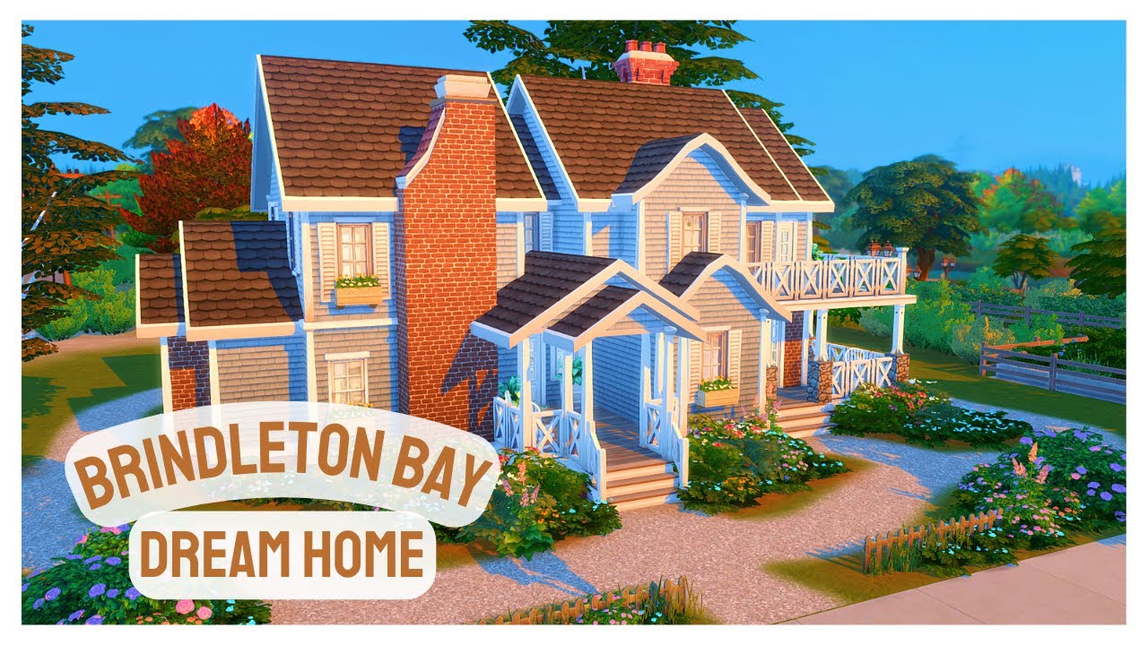 Brindleton Bay Dream Home // The Sims 4 Speed Build - YouTube