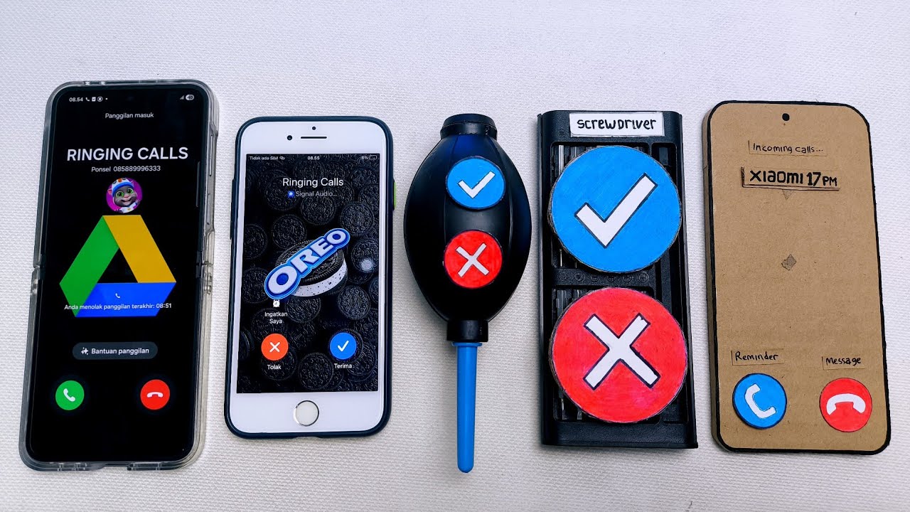 Galaxy flip6 vs IPHONE 7 Signal vs Blower vs Screwdriver Phone vs ...