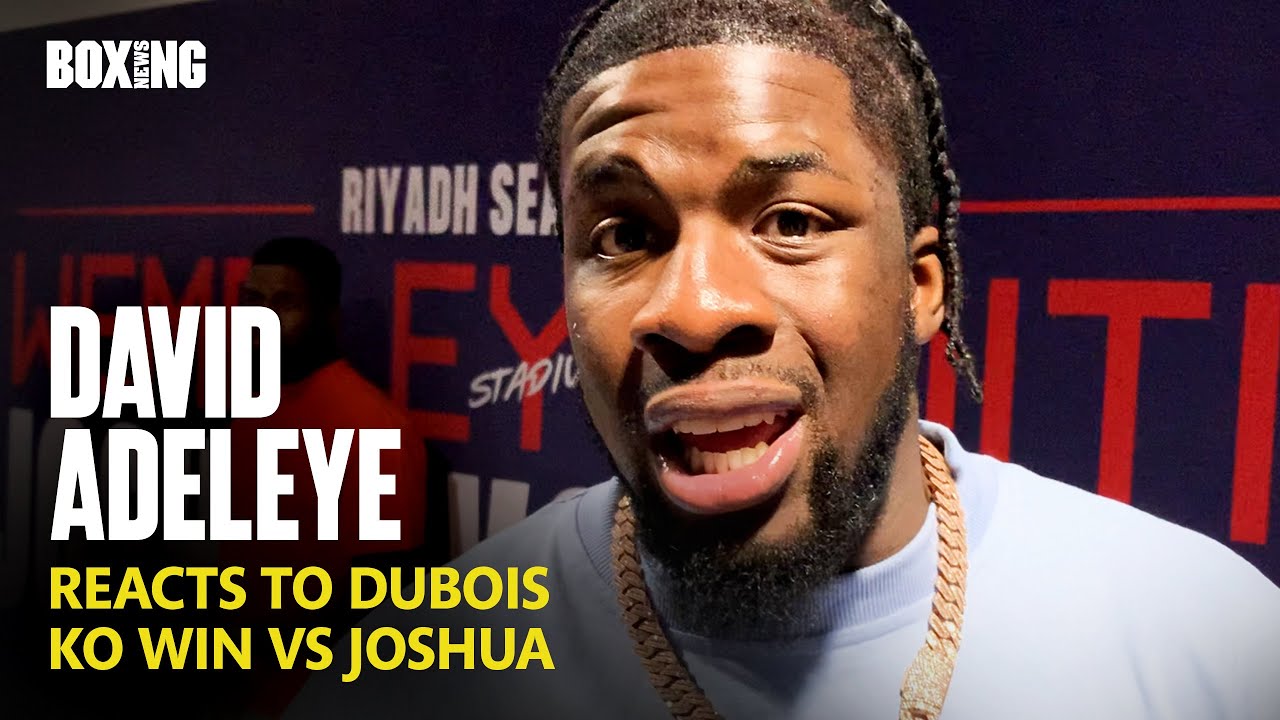 David Adeleye Reacts To Dubois Sensational KO Win vs Anthony Joshua - YouTube