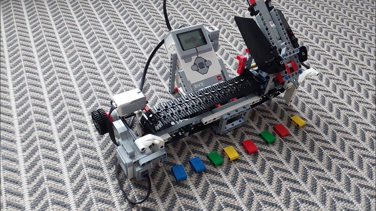 Sorter machine, LEGO EV3 Mindstorms - YouTube