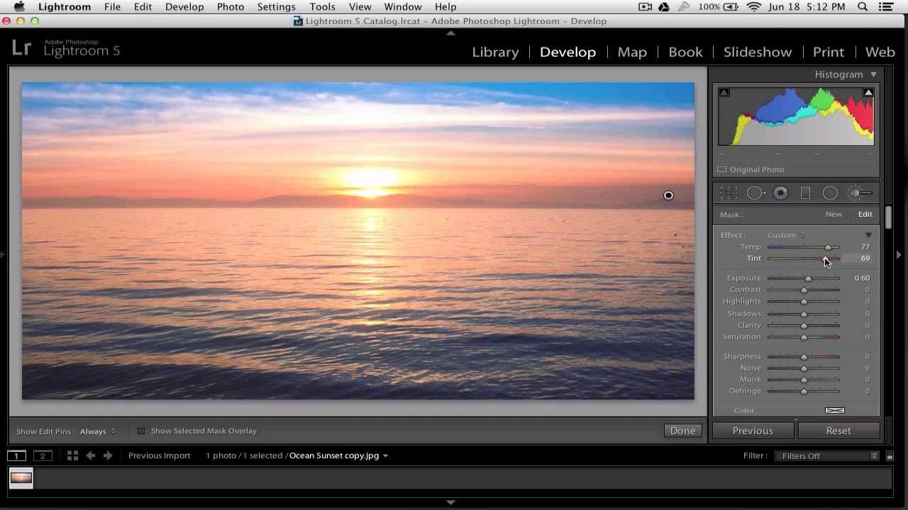 Enhancing A Sunset Lightroom 5 Tutorial Youtube