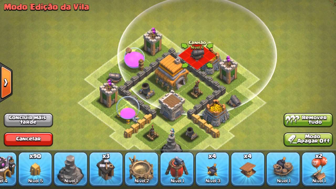 Clash of Clans - MELHOR LAYOUT CV 6 (COM DUAS DEFESA AEREAS ...