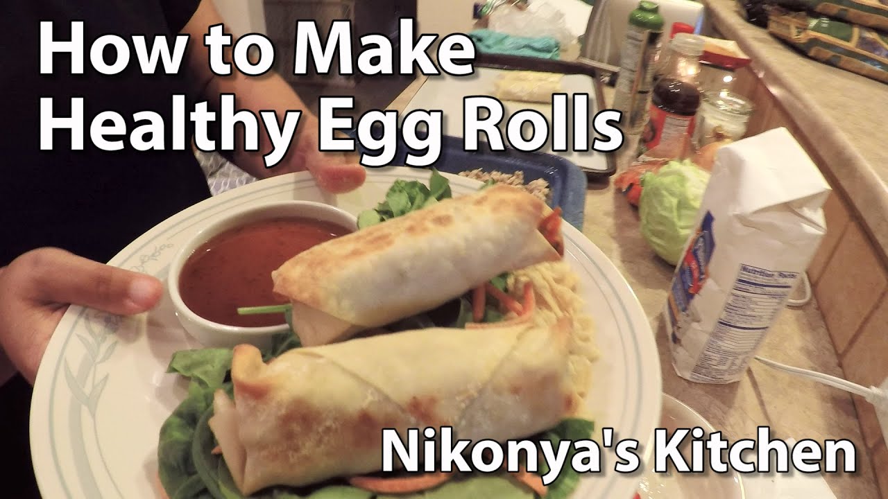 How to Make Healthy Egg Rolls - YouTube