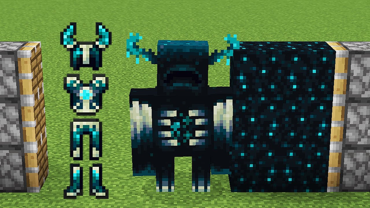 warden armor + warden + sculk = ??? - YouTube