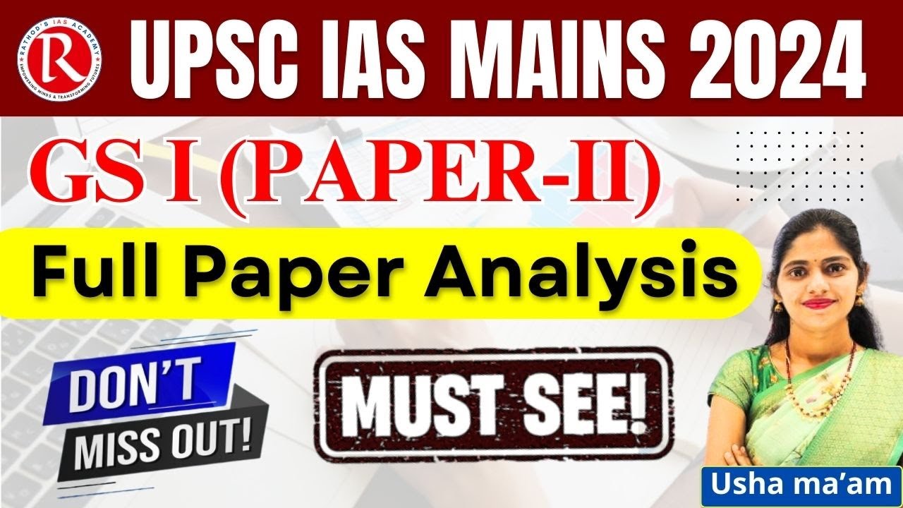 UPSC MAINS GSI full paper anslysis|Rathodsias Reveals TOP SCORING ...
