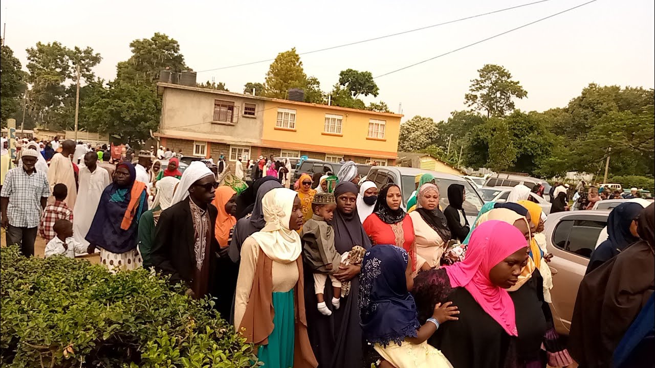 Thousands Grace Eid El Adhuha prayers at IUIU Mbale Campus - YouTube