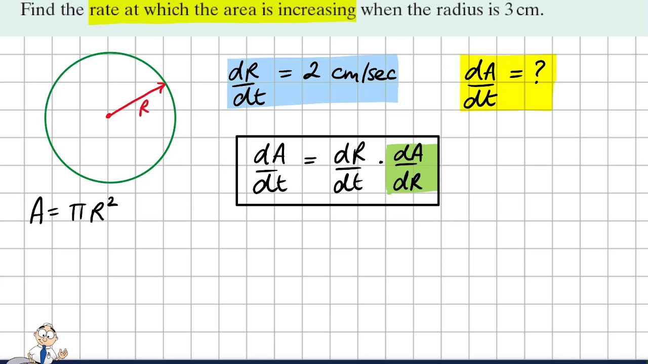 Differentiation 2 LCHL eg. 6.1 Related rates of change - YouTube
