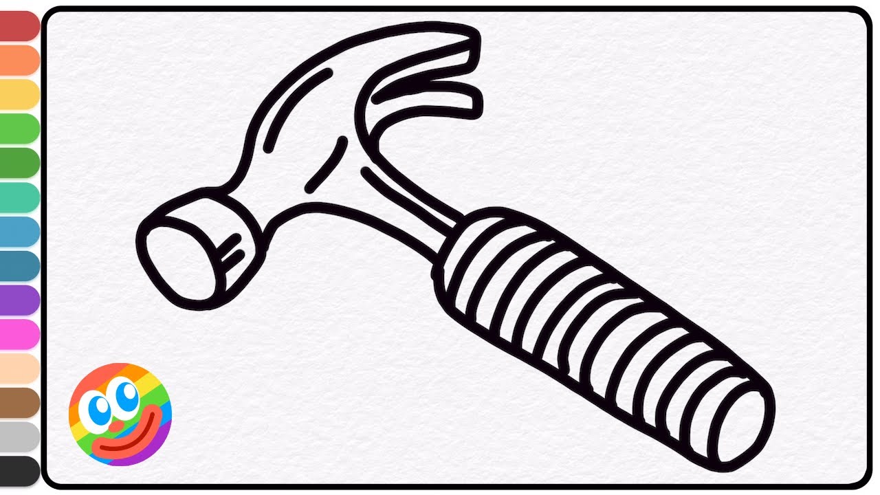 [🔨🎨] Hammer Drawing, Coloring and Painting for Beginners and Kids - YouTube