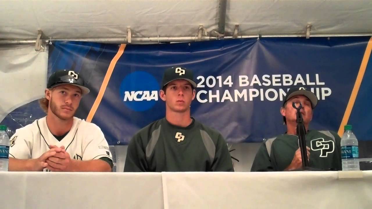 Matt Imhof, Larry Lee after Cal Poly's 4-2 win in Regional Opener ...