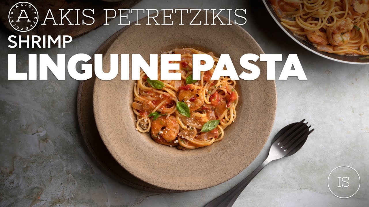Shrimp Linguine Pasta in Sign Language | Akis Petretzikis - YouTube