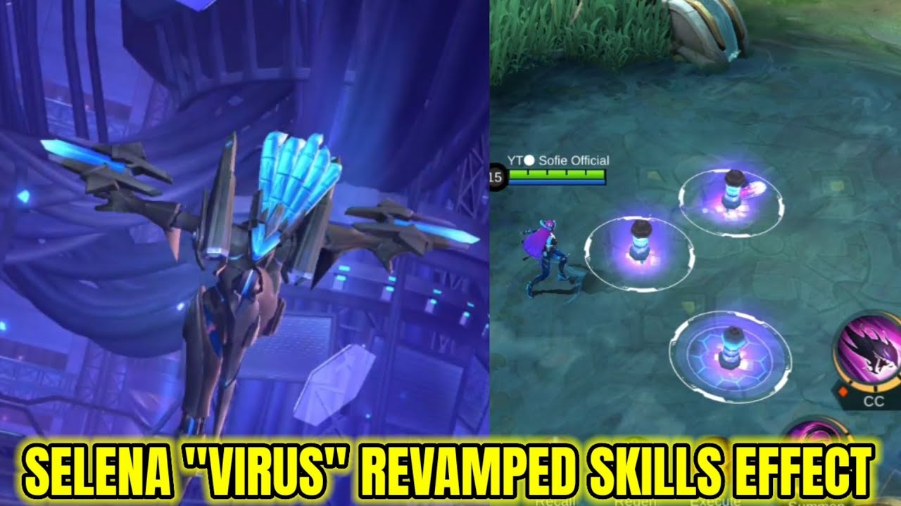 Selena "Virus" Revamped NEW Skills Effect & Entrance Animation | MLBB ...
