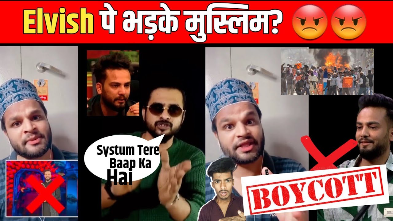 Elvish Yadav Pe Muslim Yuva Angry 😡 Bigg Boss OTT2 Winner Elvish पे ...