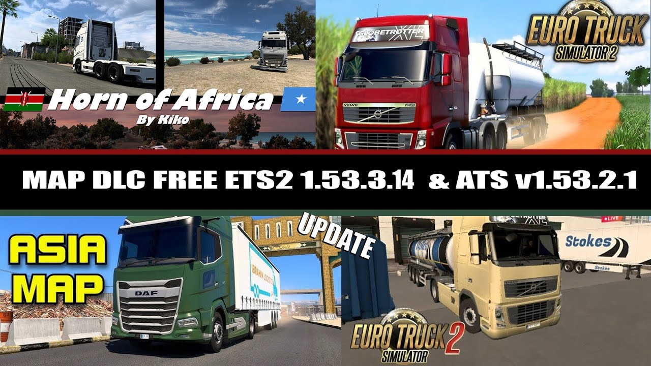 NEW DLC FREE ALL MAPS FOR ETS2 1.53.3.14 - YouTube