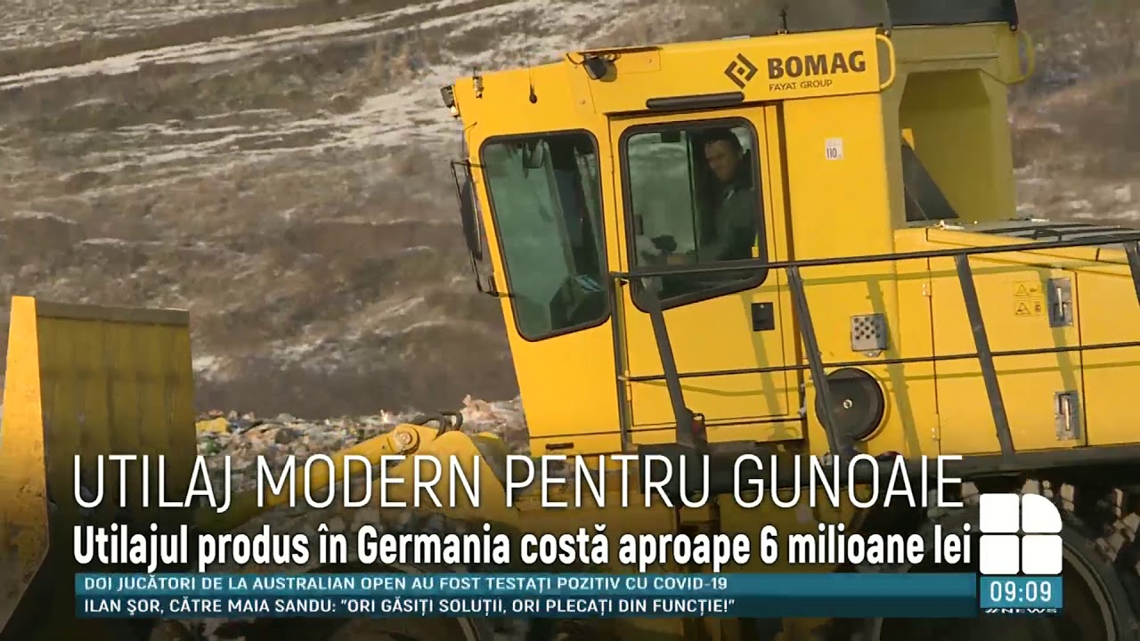 Compactor pentru deşeuri la Ţânţăreni. Termenul de exploatare a ...