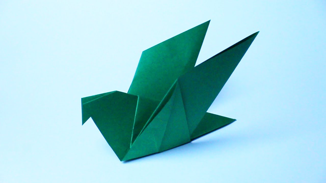 Origami Pigeon. Comment faire une colombe à partir de papier - YouTube