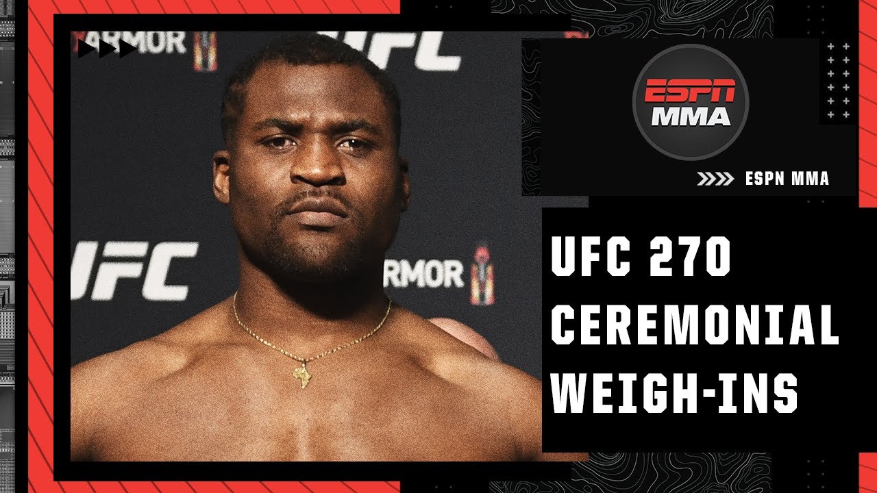 UFC 270 Ceremonial Weigh-Ins | ESPN MMA - YouTube