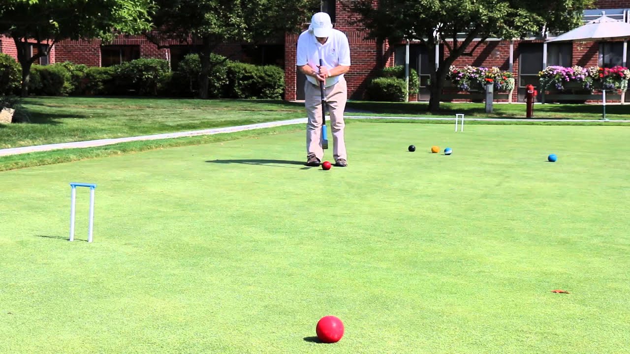 Croquet - Eight Unedited Consecutive 7 Yard Roquet Attempts - YouTube