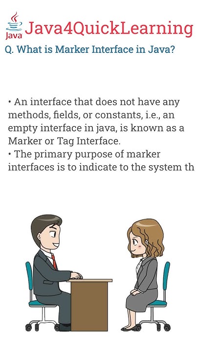 What is Marker Interface in Java #corejava #marker #interfaces #coding #java4quicklearning - YouTube