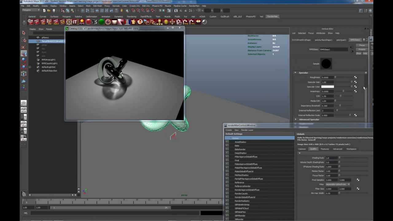 14_Renderman glass caustics (pt3) - YouTube