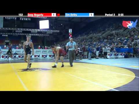 Fargo 2012 152 Round 5: Greg Hegarty (Missouri) vs. Tim Ostby ...