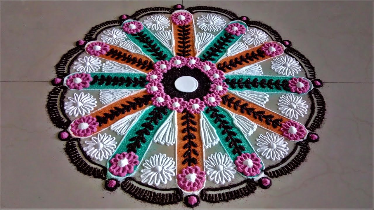 Innovative Galicha Style Rangoli Designs|Creative Rangoli Designs by ...