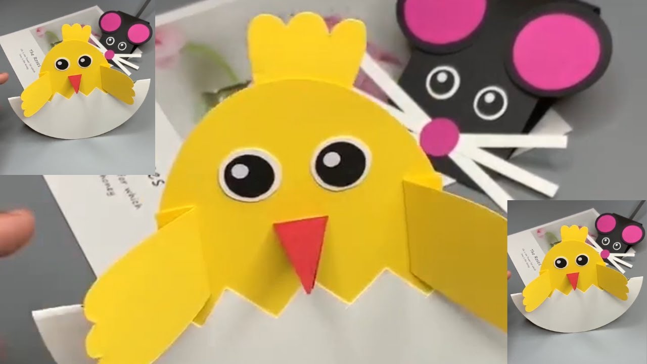 DIY Craft - Chicken out of Broken Shell🐣🐣🐣🐣 Paper Craft | 2020 - YouTube