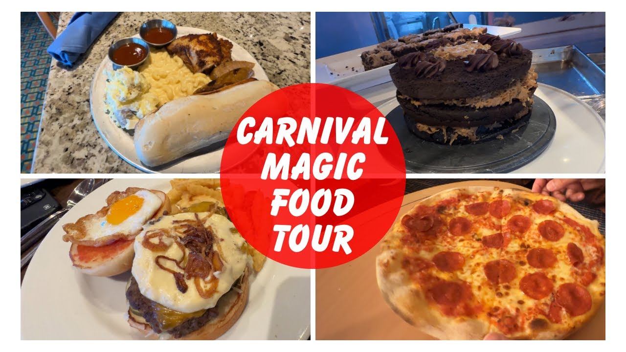 Everything we Ate on the Carnival Magic PLUS Buffet Tour 🍔🍣 - YouTube
