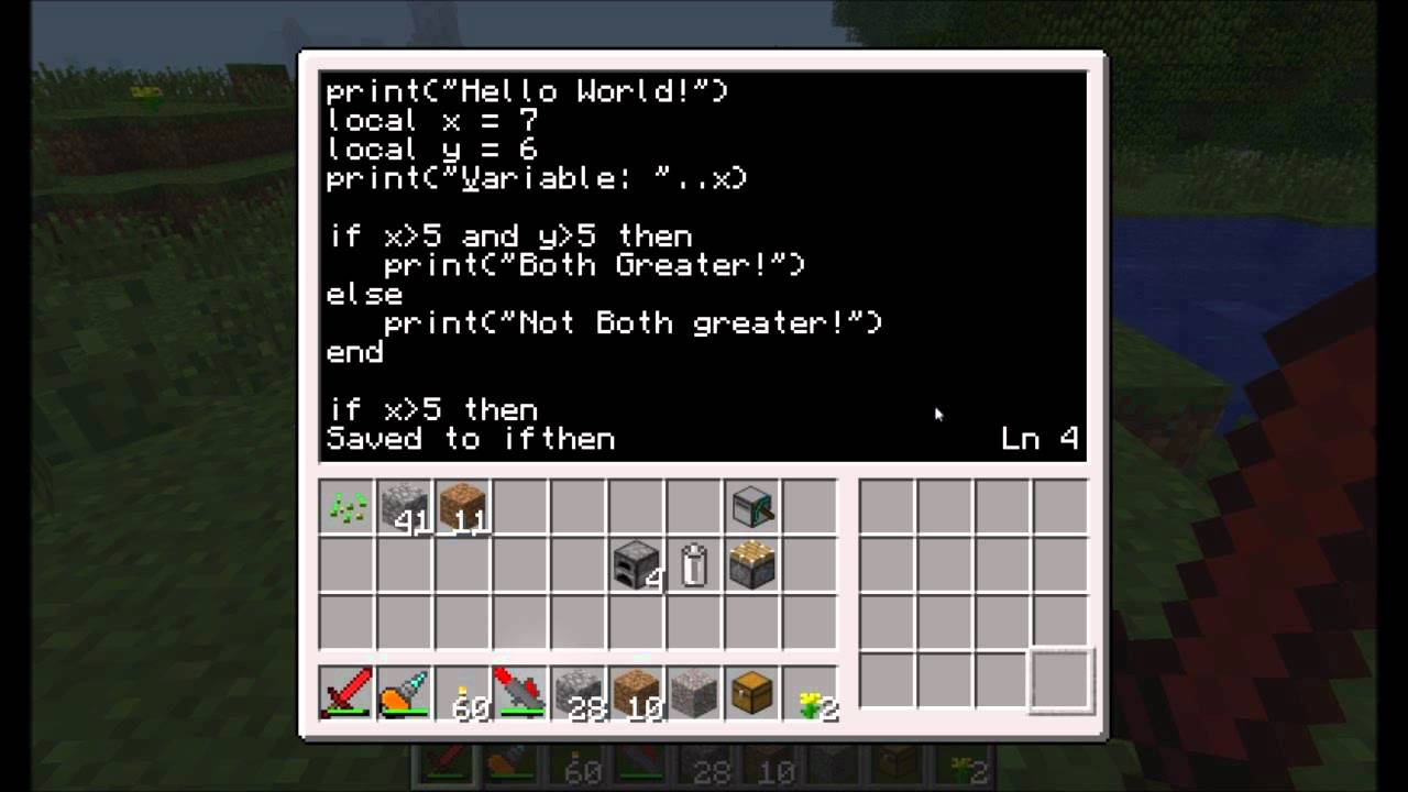 Computercraft Tutorial Episode 4 Conditional Statements Youtube