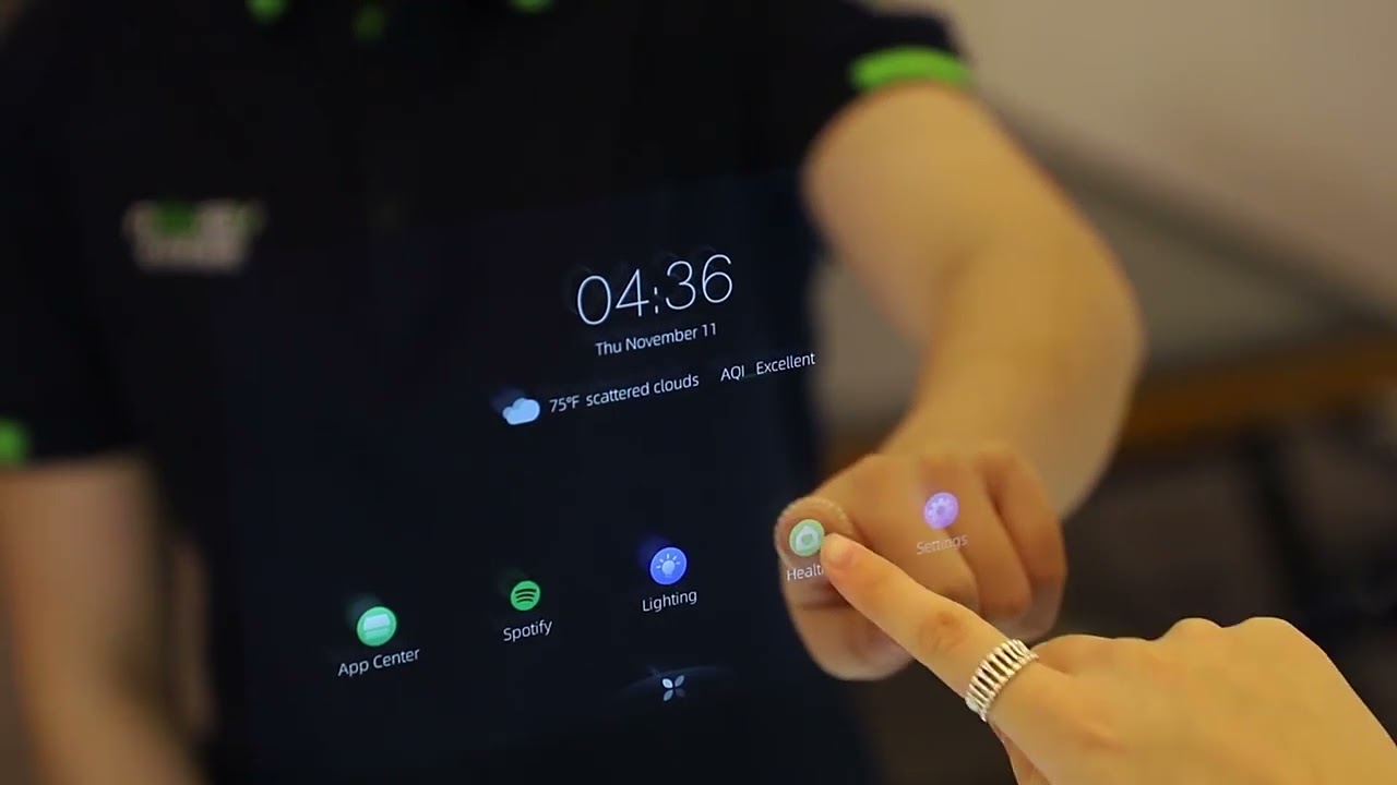 Android System Touch Screen Smart Mirror with backlit Led light - YouTube