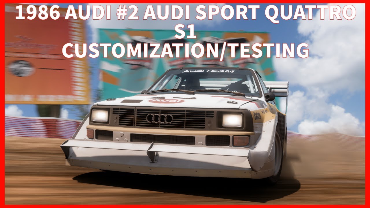 [Forza Horizon 5] 1986 AUDI #2 AUDI SPORT QUATTRO S1 Customization ...