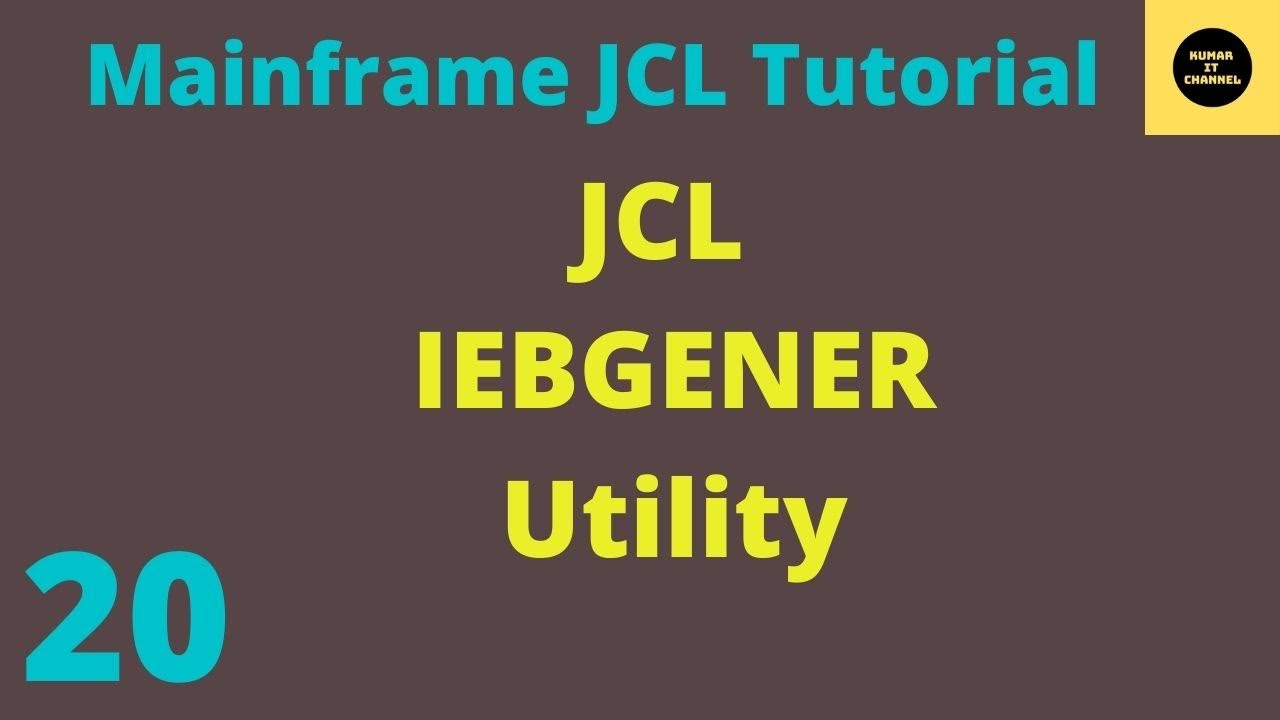 IEBGENER Utility In JCL Mainframe JCL Tutorial Part 20 YouTube IEBGENER Utility In JCL Mainframe JCL Tutorial Part 20 YouTube