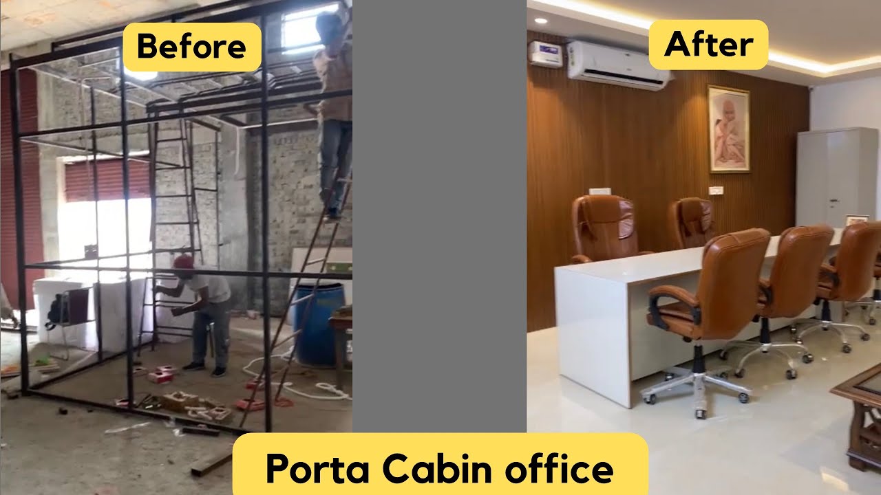 Luxury porta cabin office | How porta cabin is made? | Before and after ...