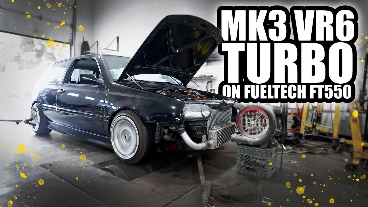 MK3 VR6 Turbo gets tuned on Fueltech FT550 - YouTube