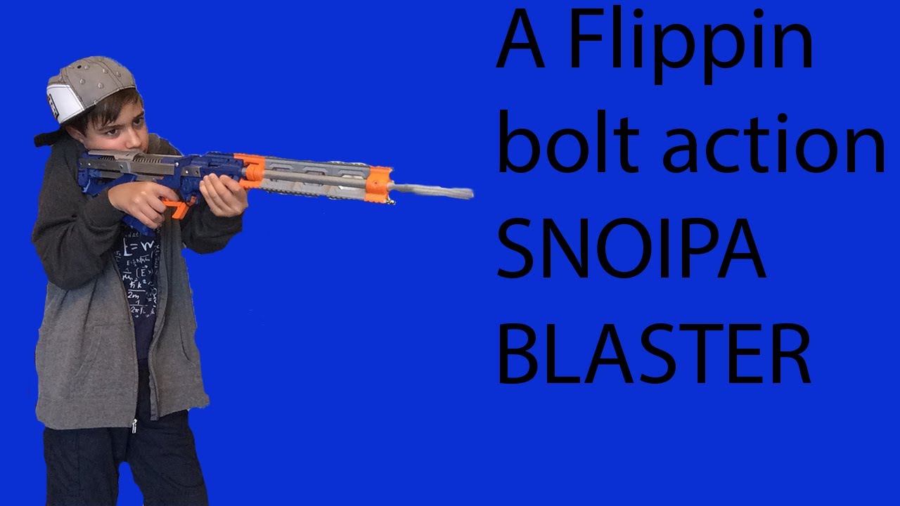 The Indra | 3d printed bolt action blaster! With some issues - YouTube