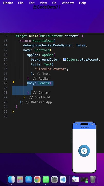 İmages Widget I Circular Avatar #coding #flutter #customdesign - YouTube