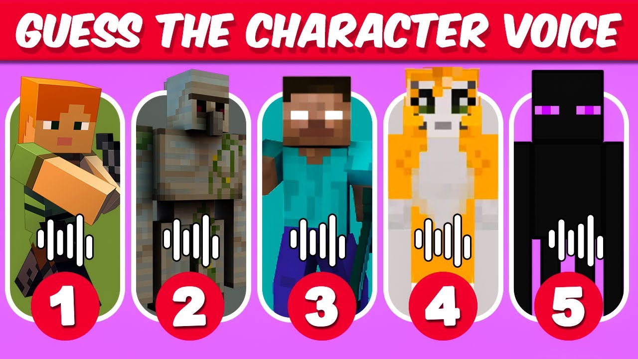 Guess the Minecraft Characters by Voice | RAP Edition | Ultimate ...