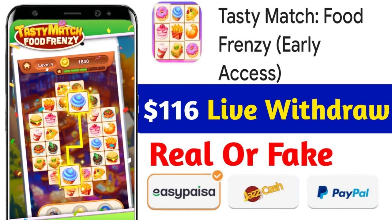 Tasty Match Food Frenzy App Real Or Fake |Tasty Match Food Frenzy ...