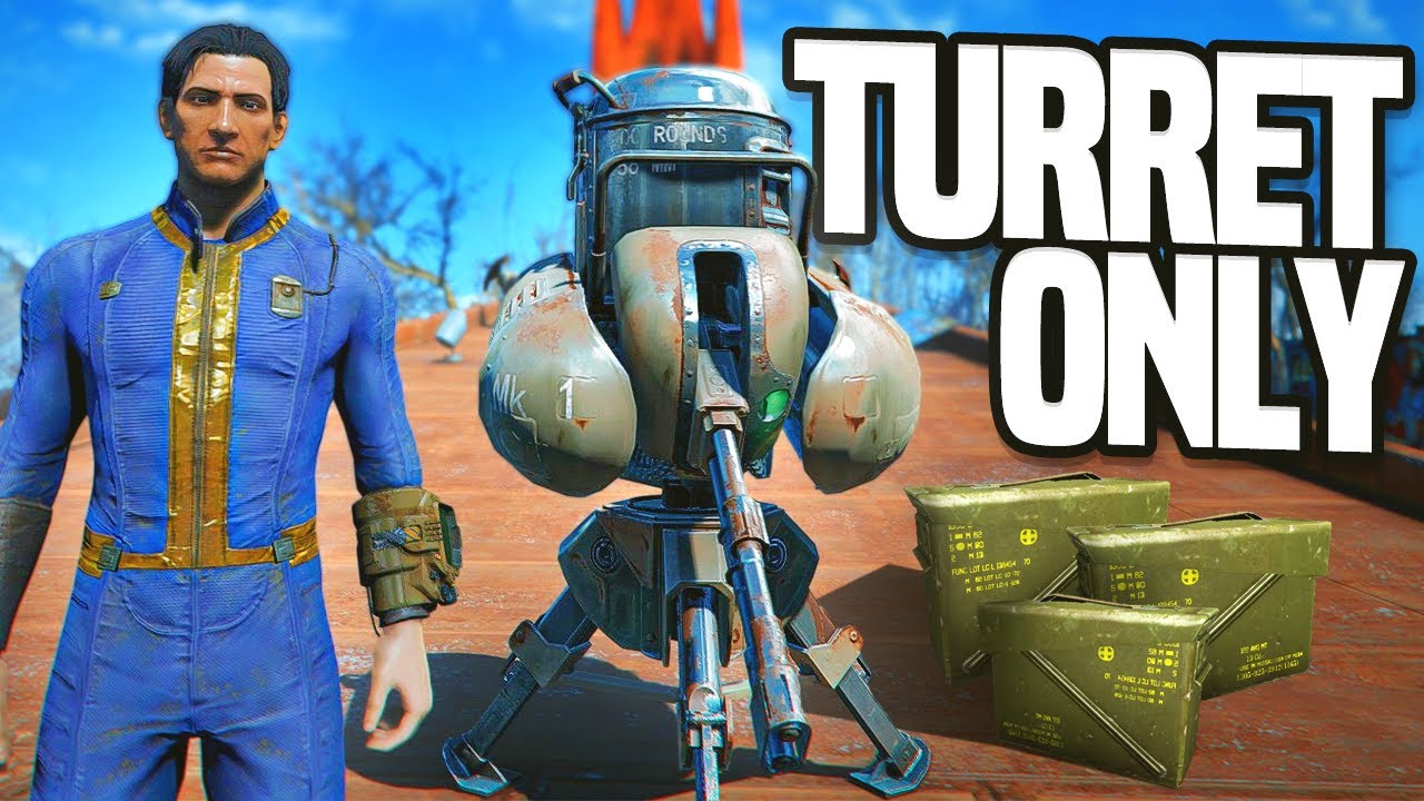 Fallout 4, But My Only Weapons Are Turrets… - Day 1 - YouTube