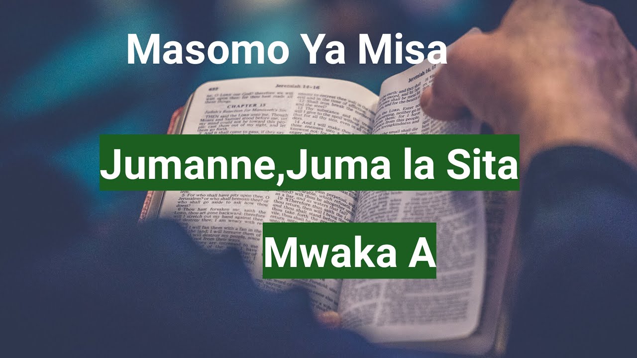 Masomo Ya Misa .Kumbukumbu Ya Wat.Sirili Mmonaki&Metodi - YouTube