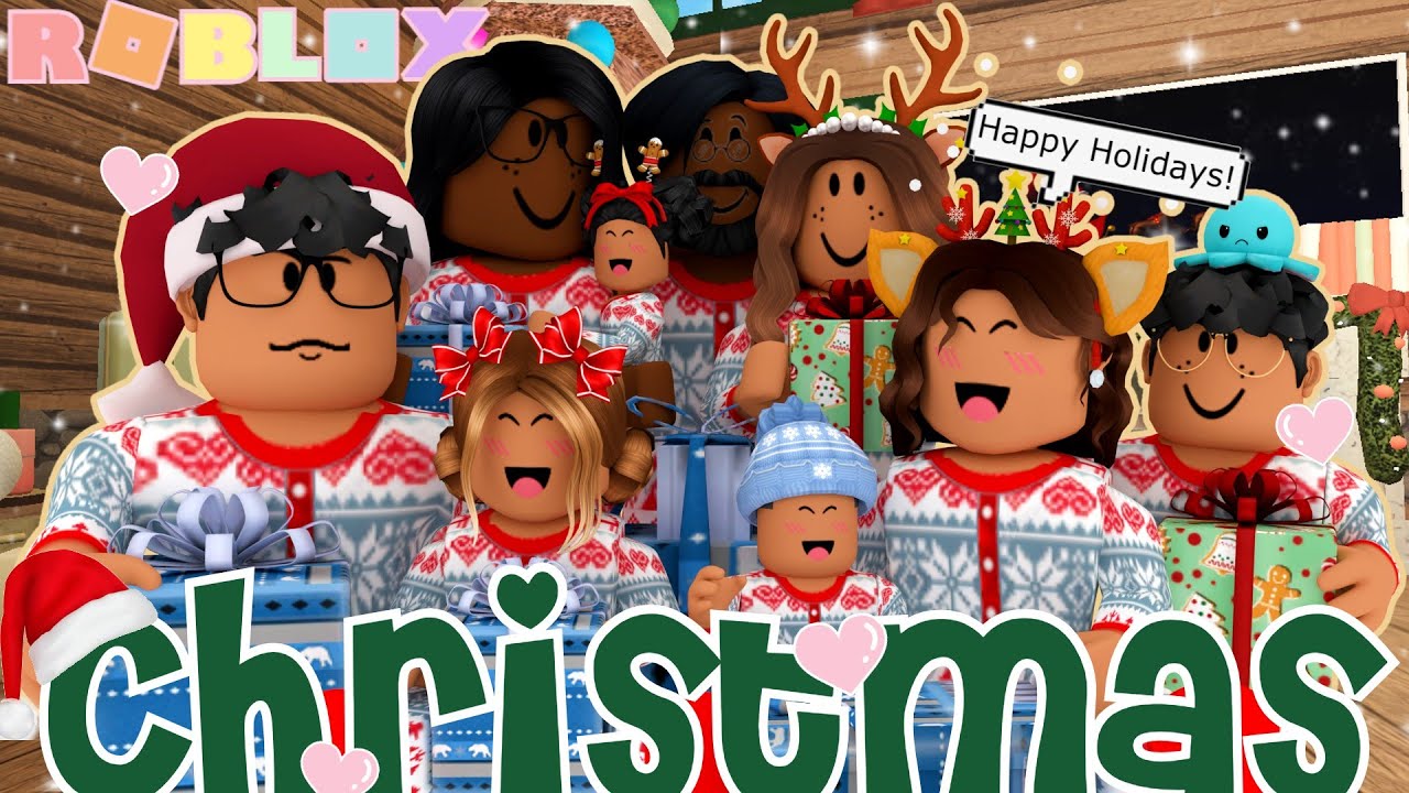 OUR FAMILY CHRISTMAS DAY! *WE RENTED A LOG CABIN* | Bloxburg Family ...