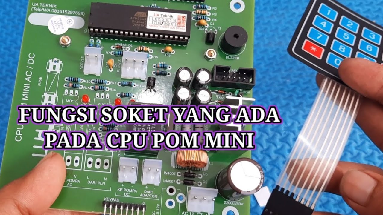 fungsi soket yang ada di cpu pom mini jangan sampai salah pasang - YouTube