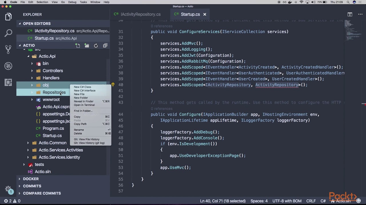 Net Core Microservices Implementing Event Handlers Youtube 0737