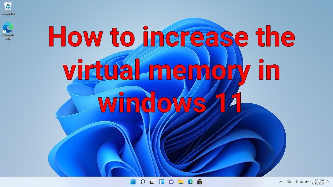 How to increase the virtual memory in windows 11 - YouTube