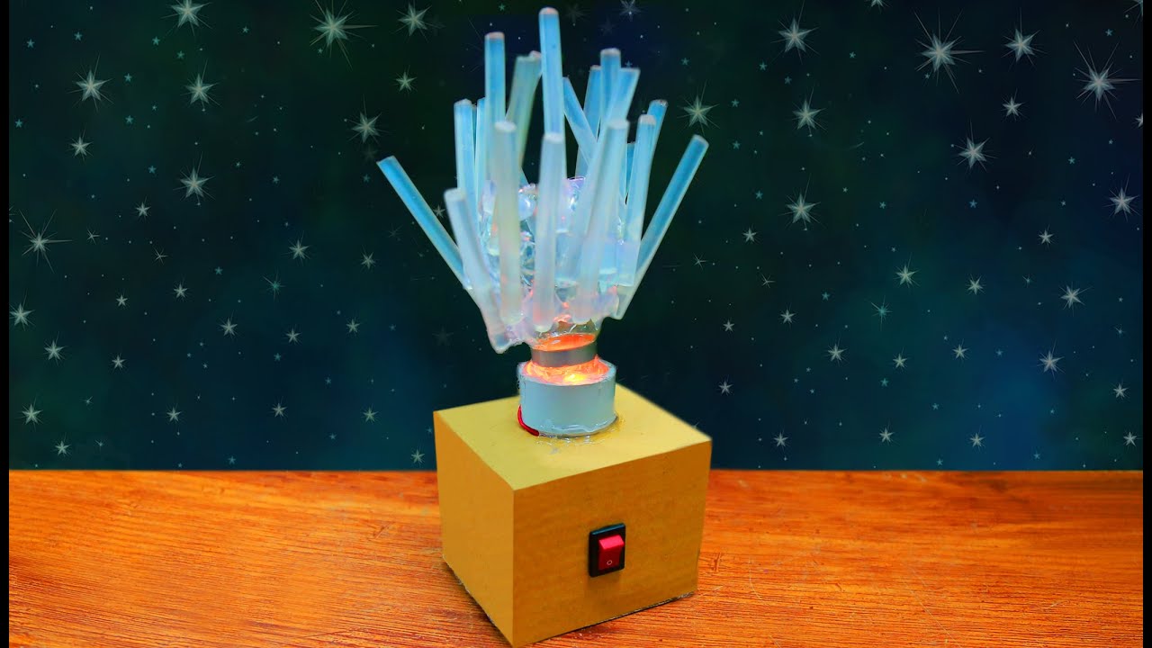 How to make Christmas Decoration Light at home with Cardboard LED - YouTube