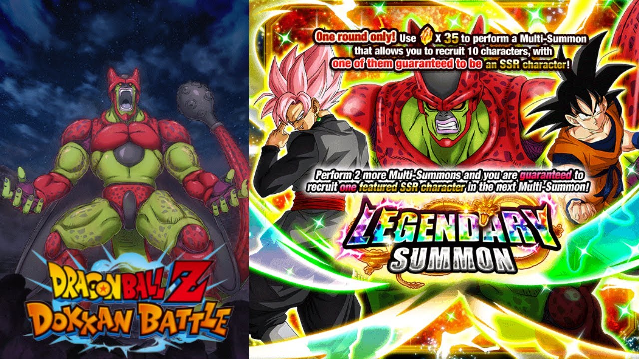 DBZ Dokkan Battle: Legendary Summon LR Cell Max Banner Summons - YouTube