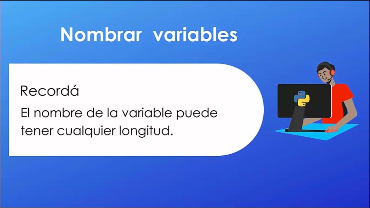 ¿Cómo nombrar Variables? - YouTube