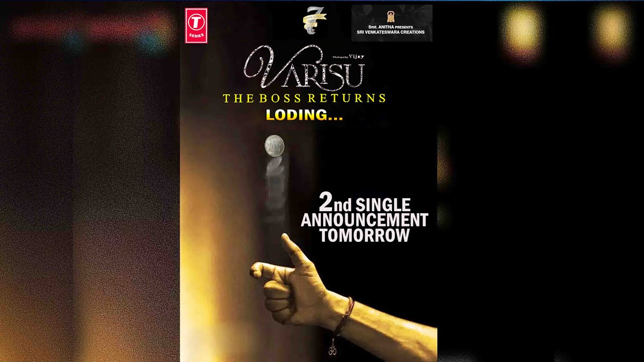 Next Big Update : VARISU 2nd Single Announcement | Thalapathy Vijay ...